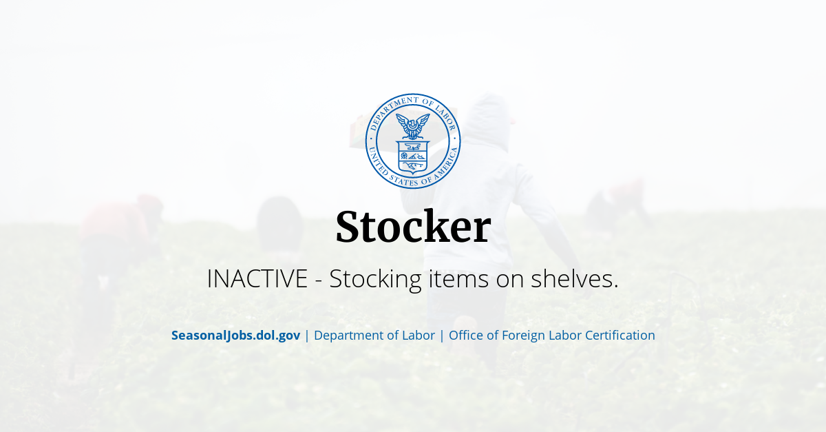 Stocker | SeasonalJobs.dol.gov