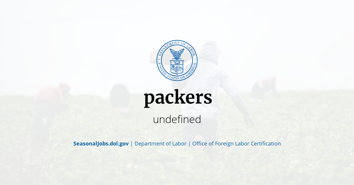 packers | SeasonalJobs.dol.gov