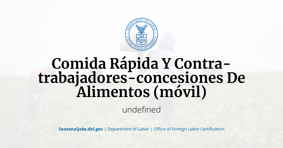 Comida Rápida Y Contra-trabajadores-concesiones De Alimentos (móvil ...