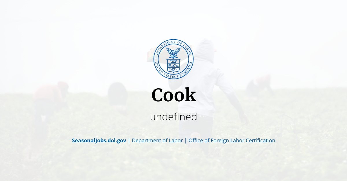 Cook | SeasonalJobs.dol.gov