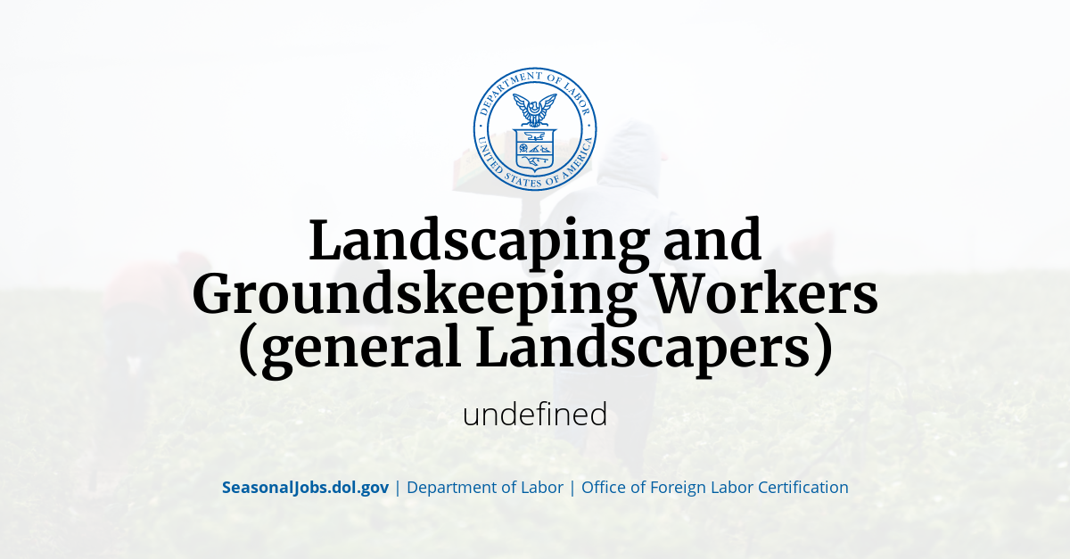 Landscaping and Groundskeeping Workers (general Landscapers ...