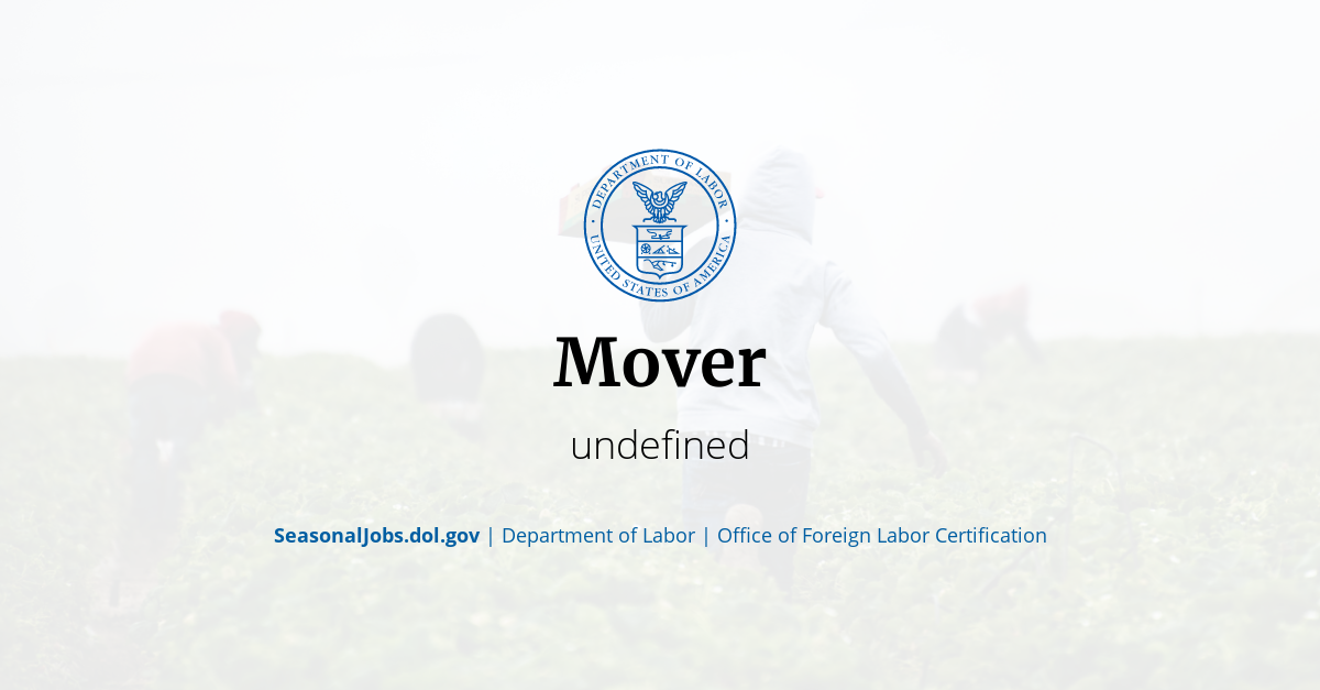 Mover | SeasonalJobs.dol.gov