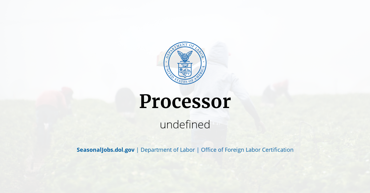 Processor | SeasonalJobs.dol.gov